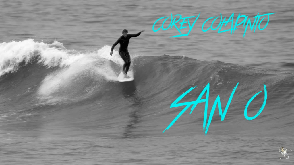 Corey Colapinto testing the rails and the nose on his 6'4" Gunny Fish ...