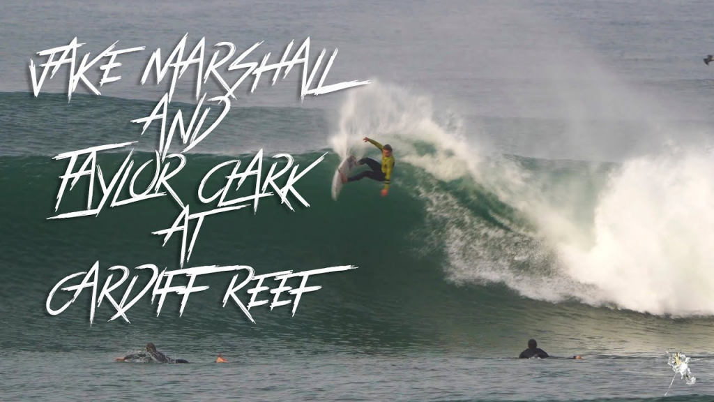 Jake Marshall & Taylor Clark @ Cardiff Reef during the first big Winter ...