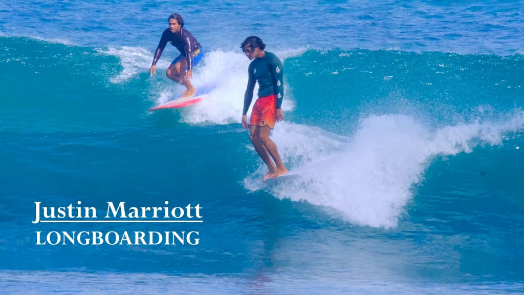 Longboard Surfing with Justin Marriott on the North Shore of Oahu ...