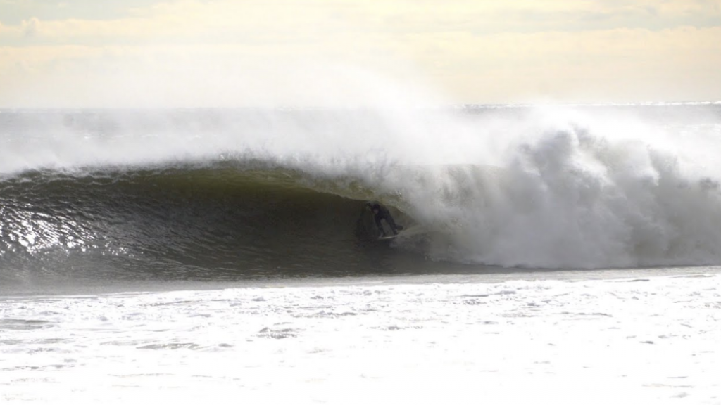 EPIC Winter Swell in New Jersey! Barreled Sunrise to Sunset! | NobodySurf