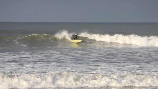 Neil Messmer | Dana Point on a Dane Peterson log | NobodySurf