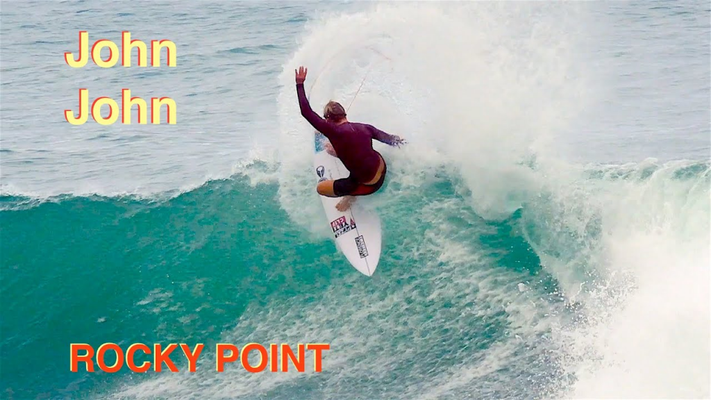 John John Florence Surfing at Rocky Point on the North Shore in Hawaii ...